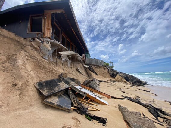 North Shore Home Falls into Ocean and the Fight for Beach Preservation
